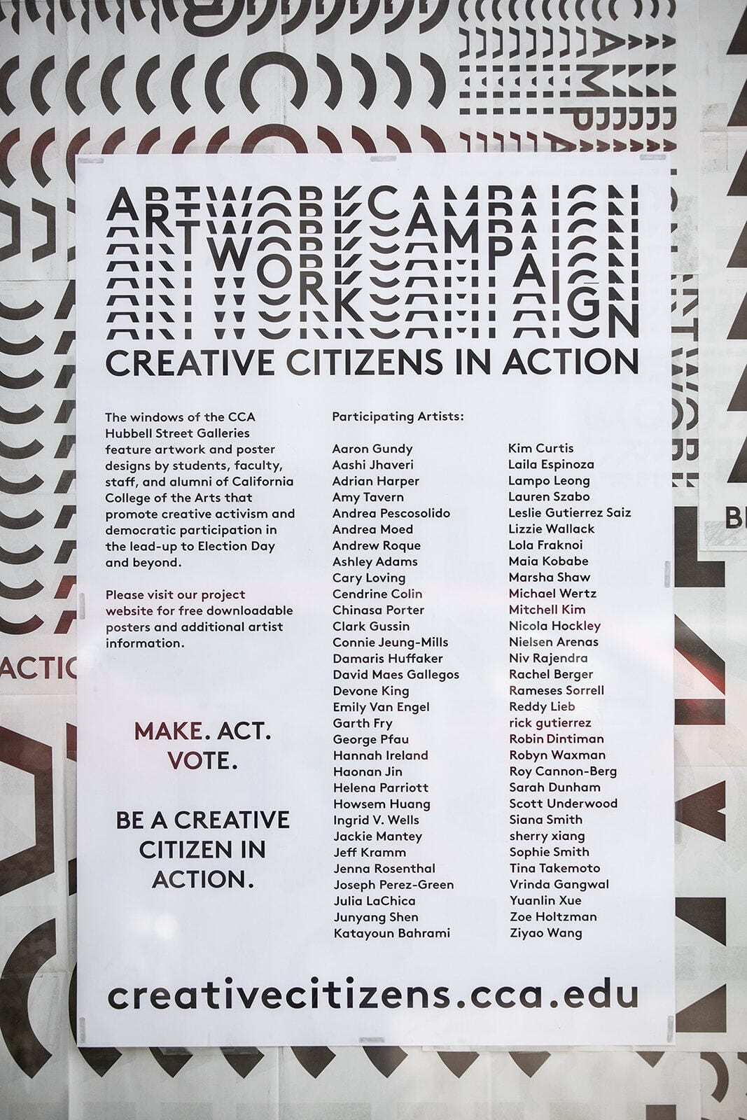 On view: New work in the CCA@CCA Artwork Campaign - Jackie Mantey